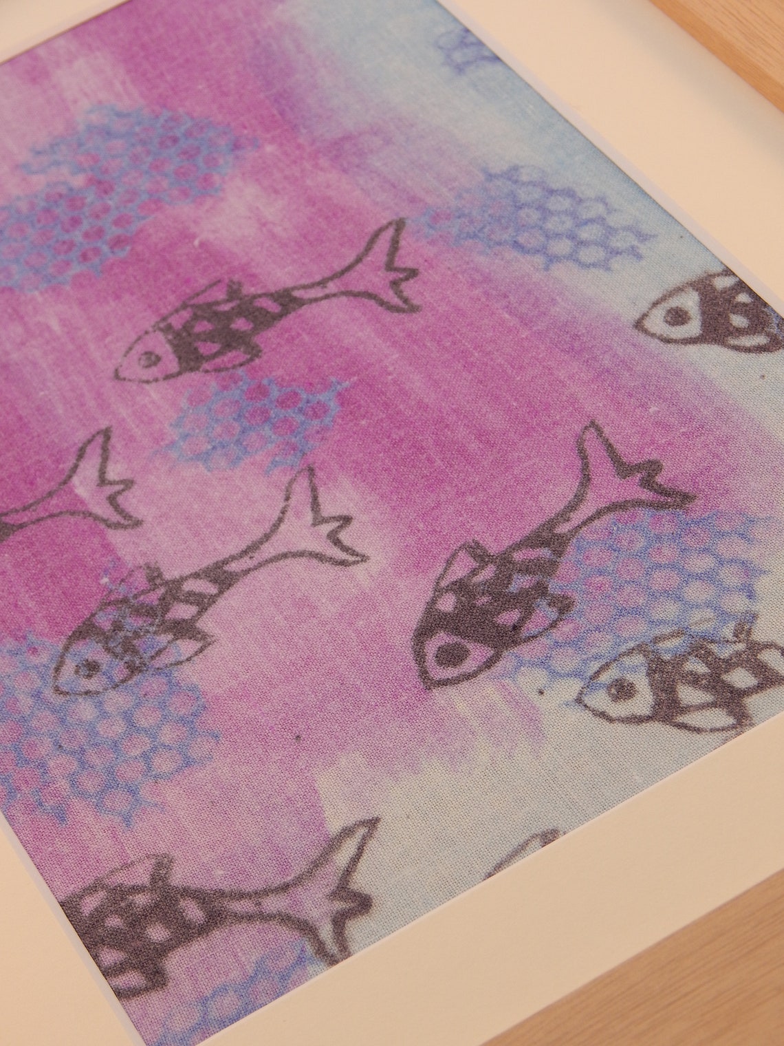 Fish Textile Art Nautical Nursery Decor A4 | Etsy