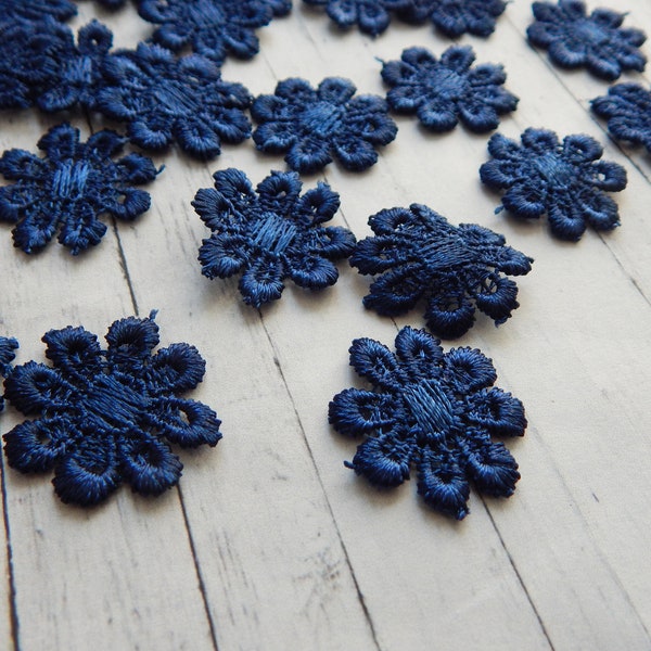 Navy Blue Flowers - Etsy UK