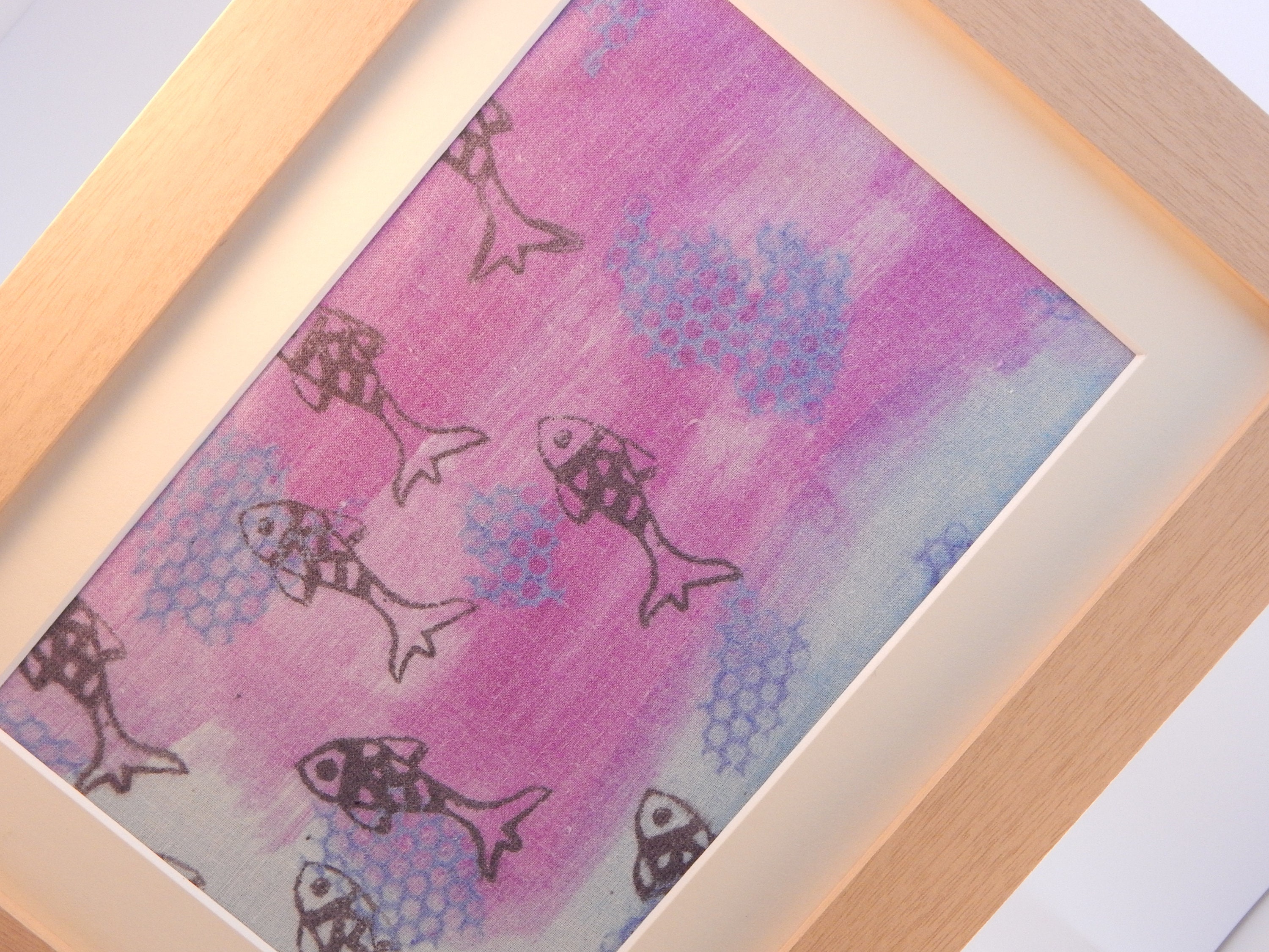 Fish Textile Art Nautical Nursery Decor A4 - Etsy