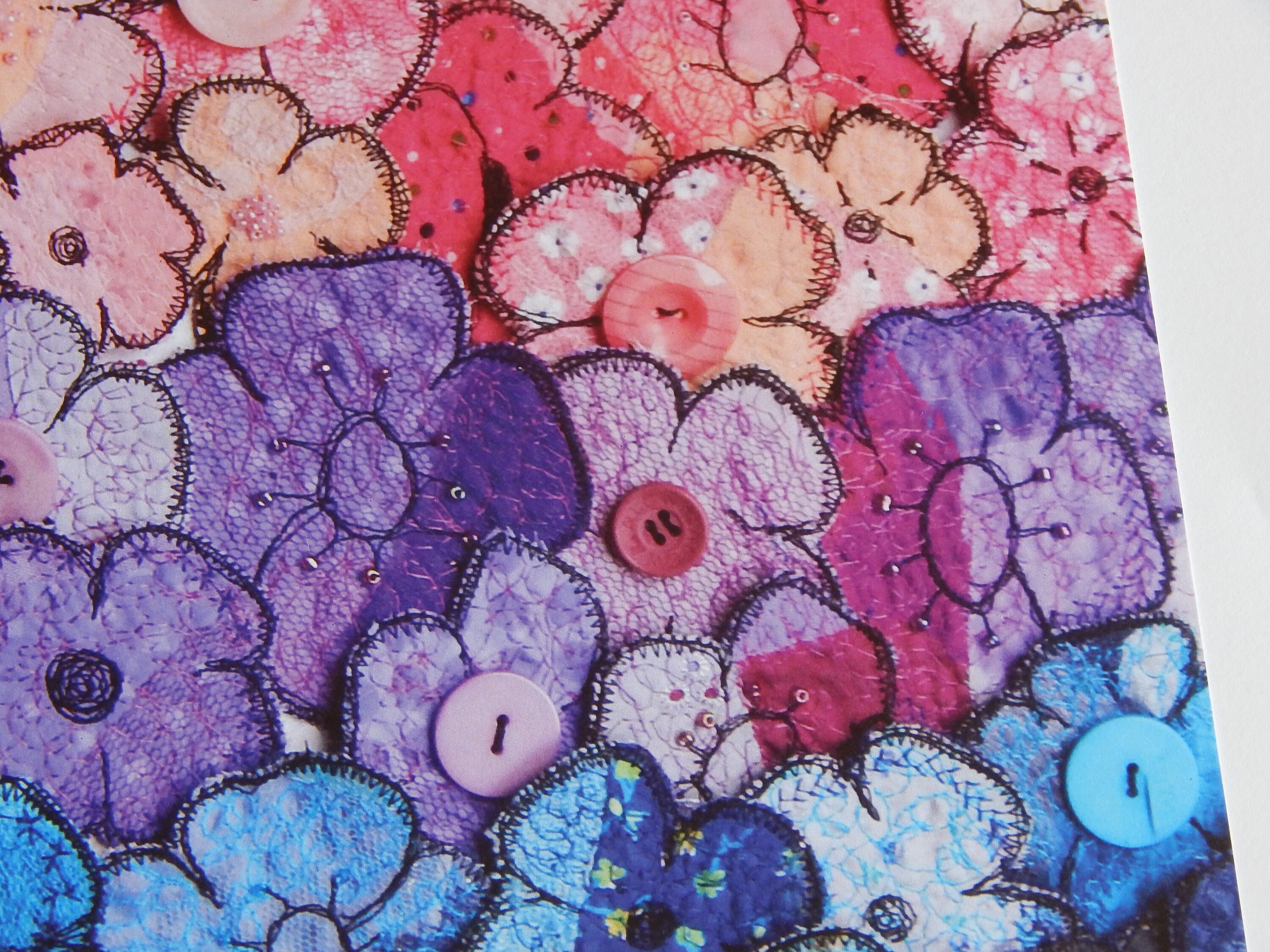 A3 A4 Rainbow Flower Print Floral Wall Decor Botanical Art - Etsy UK