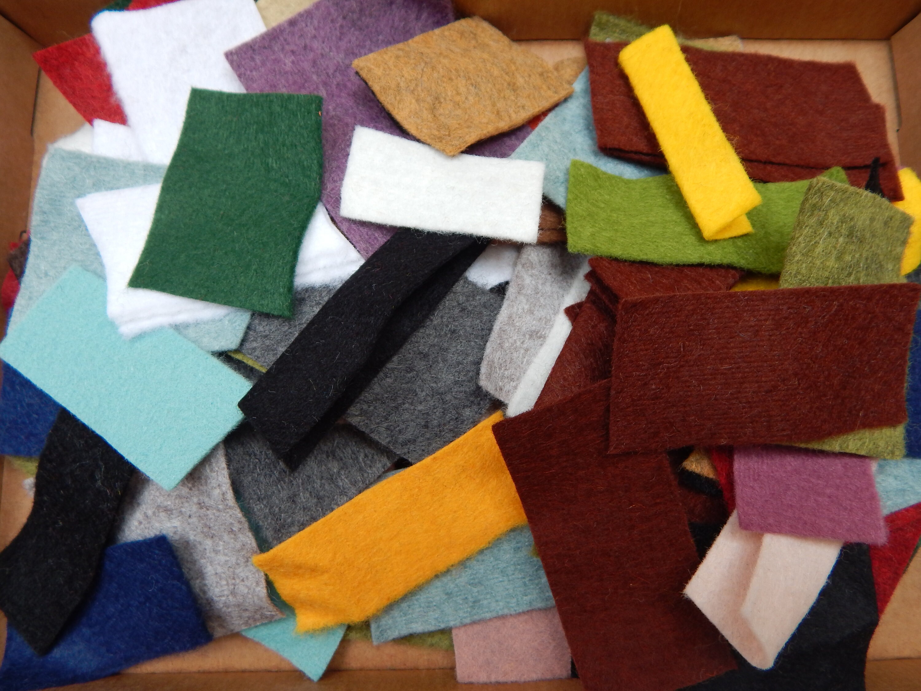 Mulitcoloured Felt Scraps Fabric off Cuts for Crafts 50g - Etsy UK