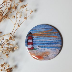 Lighthouse Mirror Nautical Gift Travel Mirror - Etsy