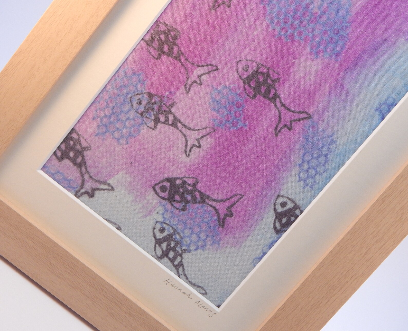 Fish Textile Art Nautical Nursery Decor A4 - Etsy