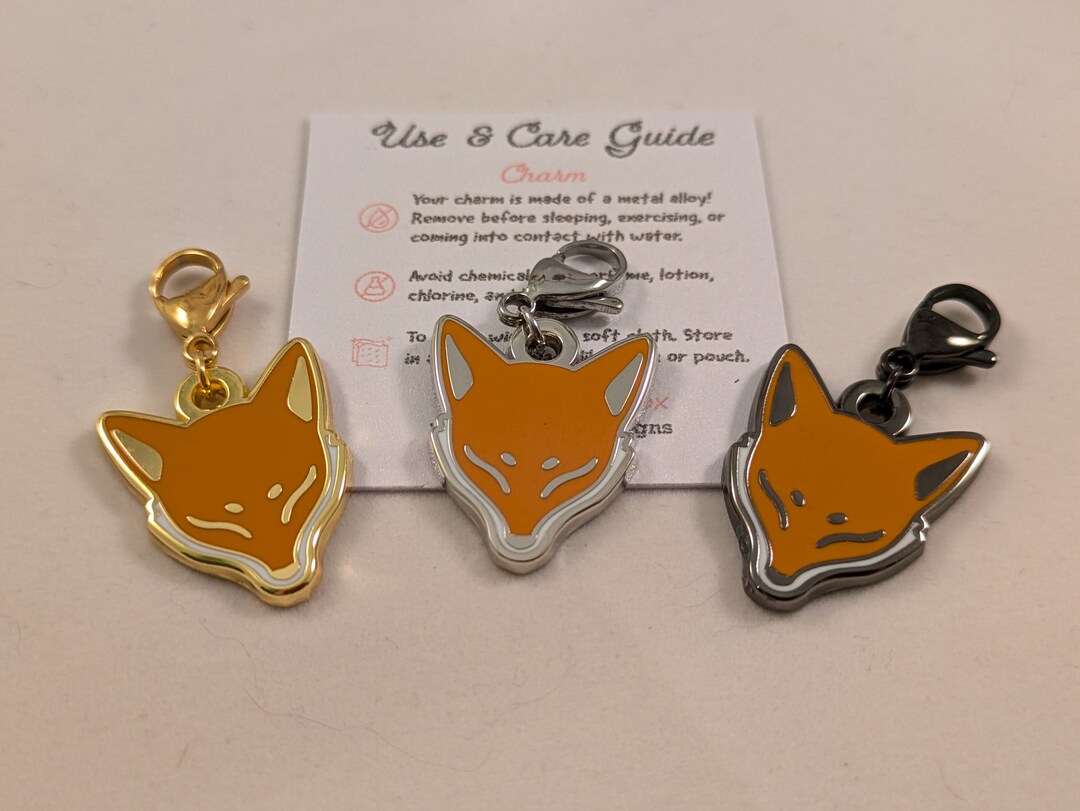 Silver, Gold, Black Classic Fox Mask Earring Charms - Etsy