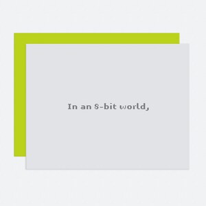 8-bit I Like You Card - Etsy