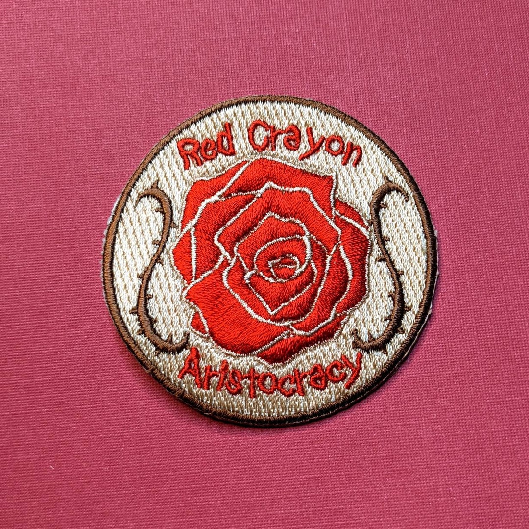 Red Crayon Aristocracy | Rule of Rose Iron-on Patch - Etsy