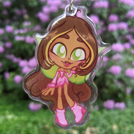 Winx Club Glitter Acrylic Keychains - Etsy