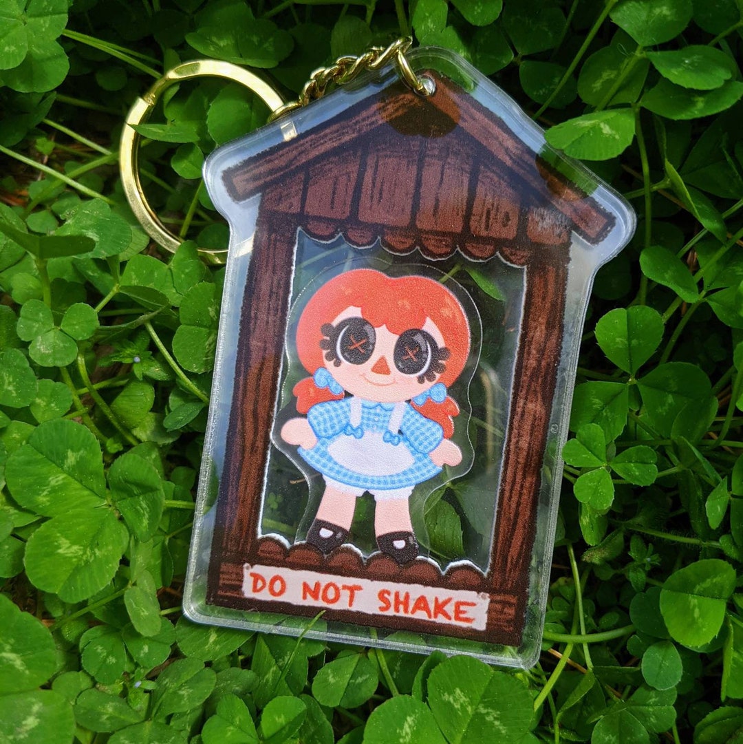 Haunted Doll Box Raggedy Ann Acrylic Shaker Keychain - Etsy