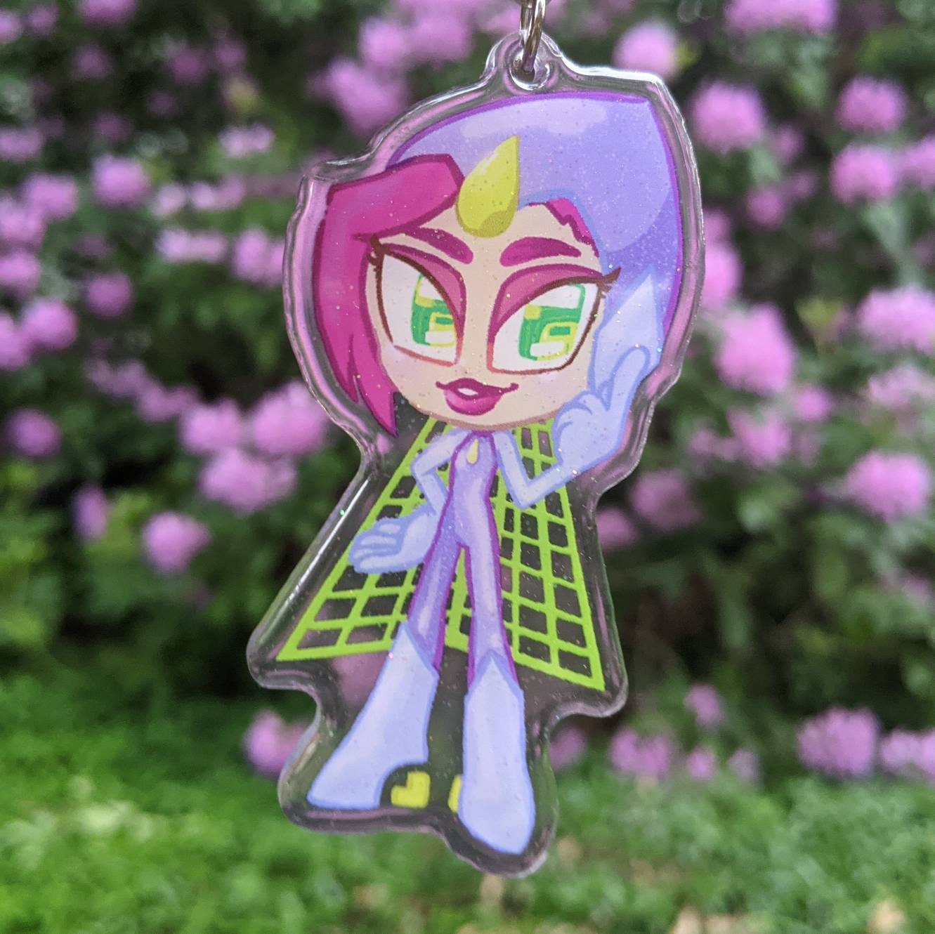 Winx club glitter acrylic keychains | Etsy