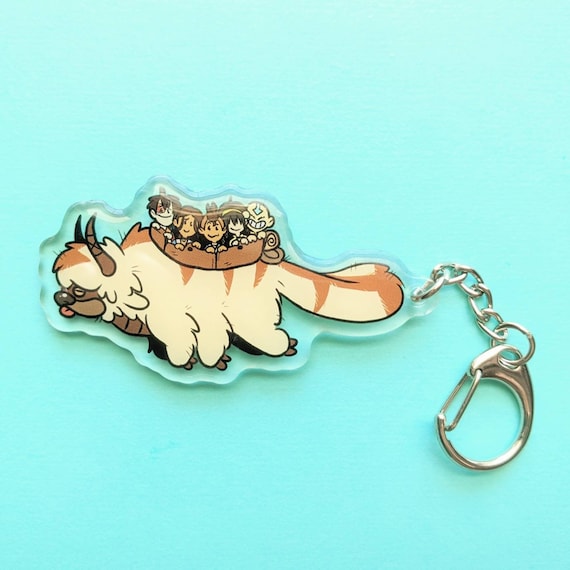 Appa Acrylic Keychain Avatar: the Last Airbender Inspired - Etsy
