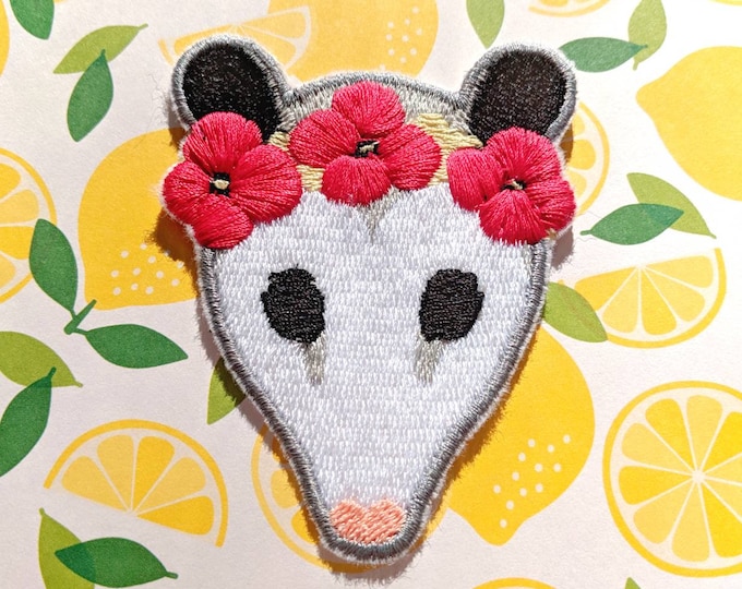 Poppy Possum Iron-on Patch - Etsy