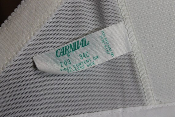 1970s Corset Bra // 70s Lace White Corset //Bombshell… - Gem