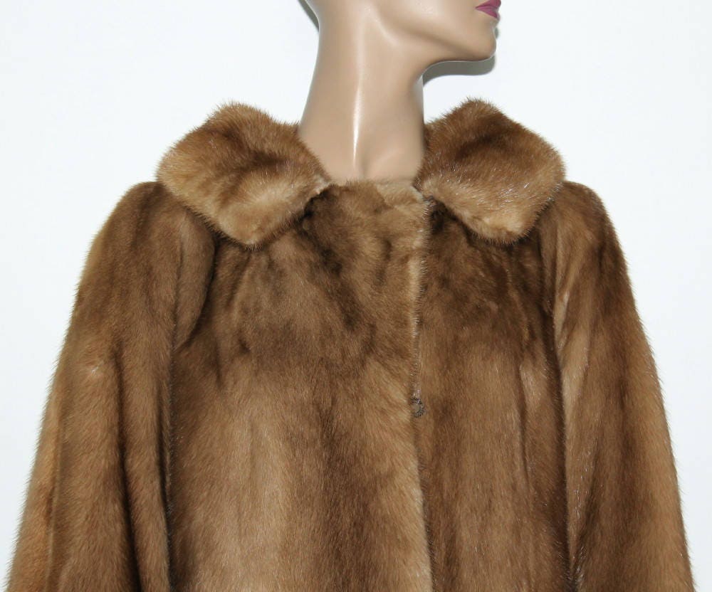 Vintage Mink Coat//fur Coat// Stroller Length Fur//70s Mink Coat ...