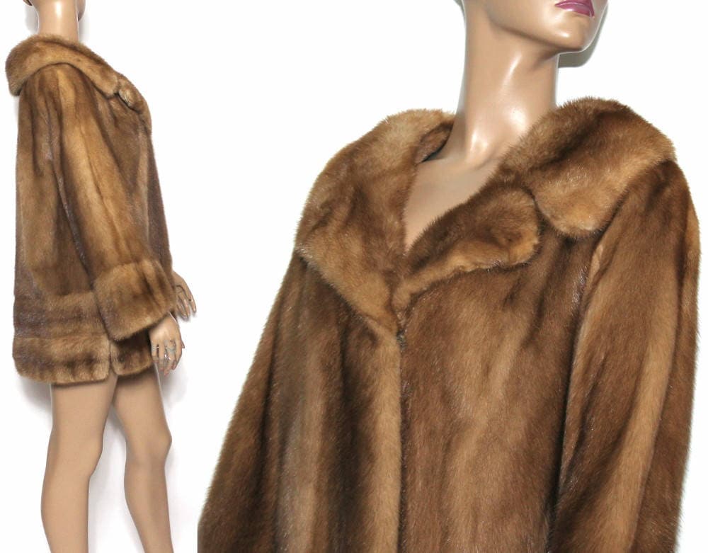 Vintage Mink Coat//fur Coat// Stroller Length Fur//70s Mink Coat ...