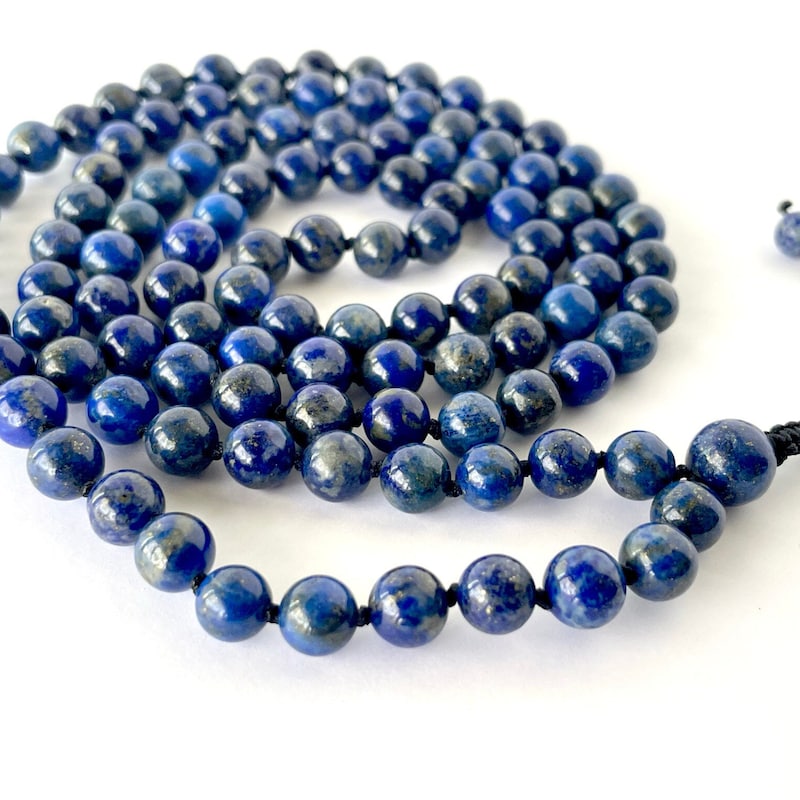 Blue Mala Prayer Beads - Etsy