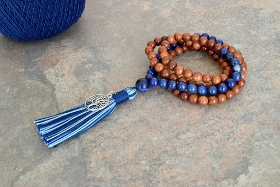 Prayer bead necklace with tassel store