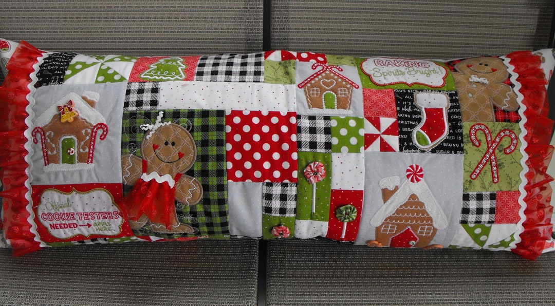 Ginger's Kitchen Bench Pillow Christmas Bench Pillow, Bench Pillow ...