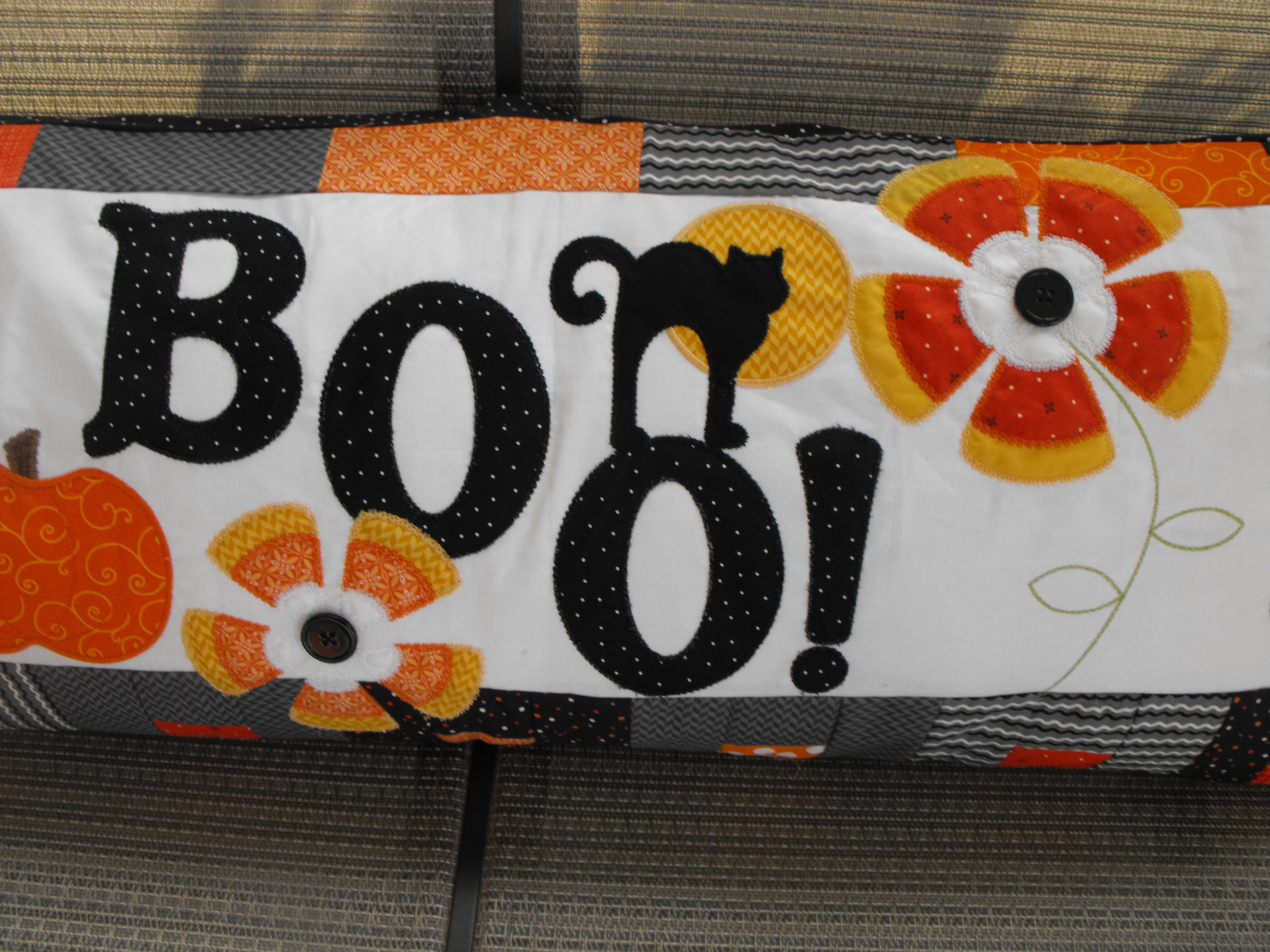 BOO to You Bench Pillow Halloween Bench Pillow, Bench Pillow ...