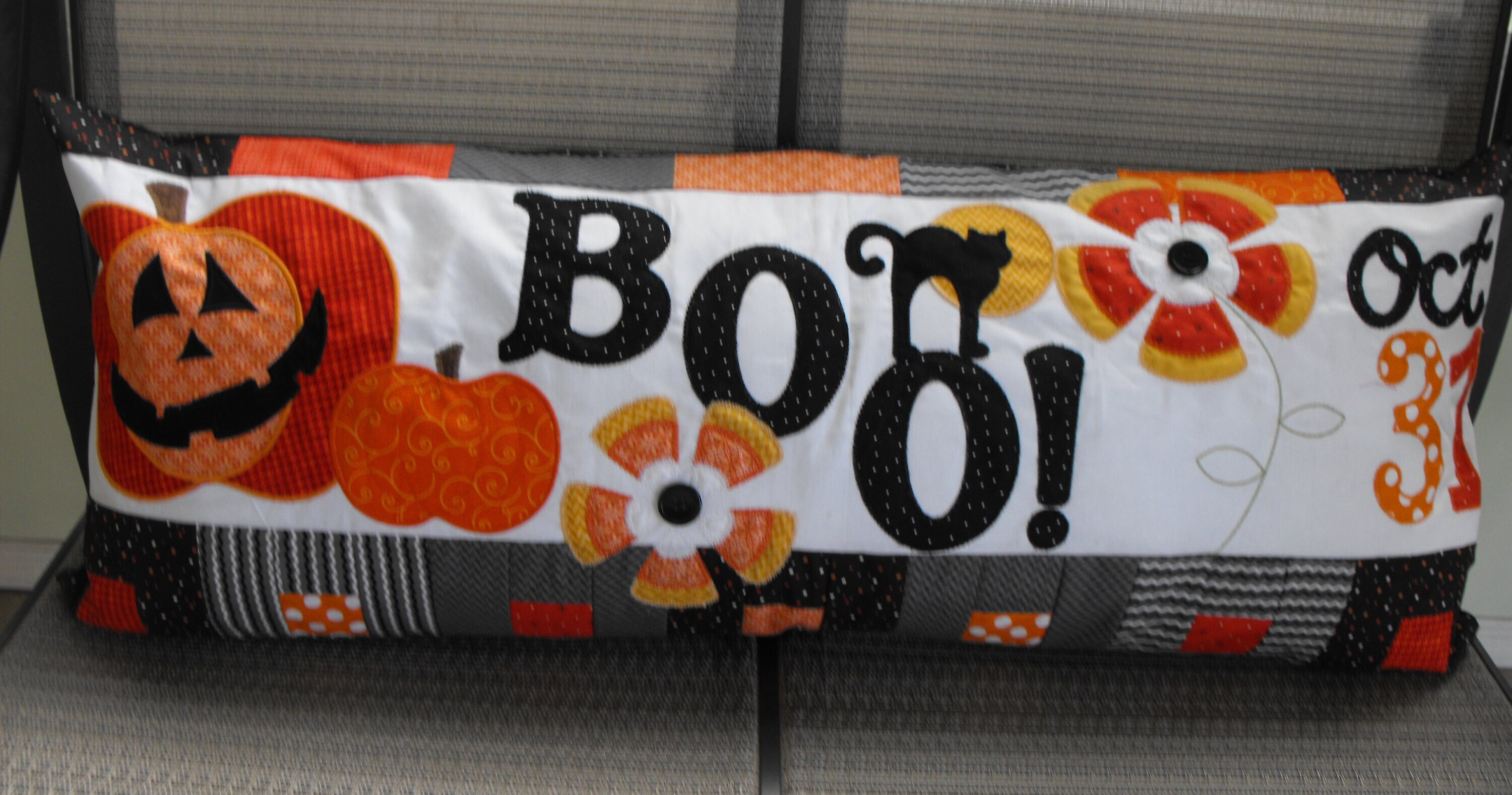 BOO to You Bench Pillow Halloween Bench Pillow, Bench Pillow ...