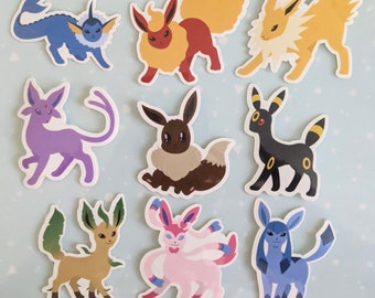 Eeveelution Stickers - Etsy