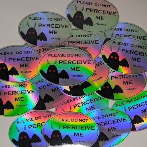 Mothman Funny Sticker / Unique Cryptid Creatures / Waterproof - Etsy