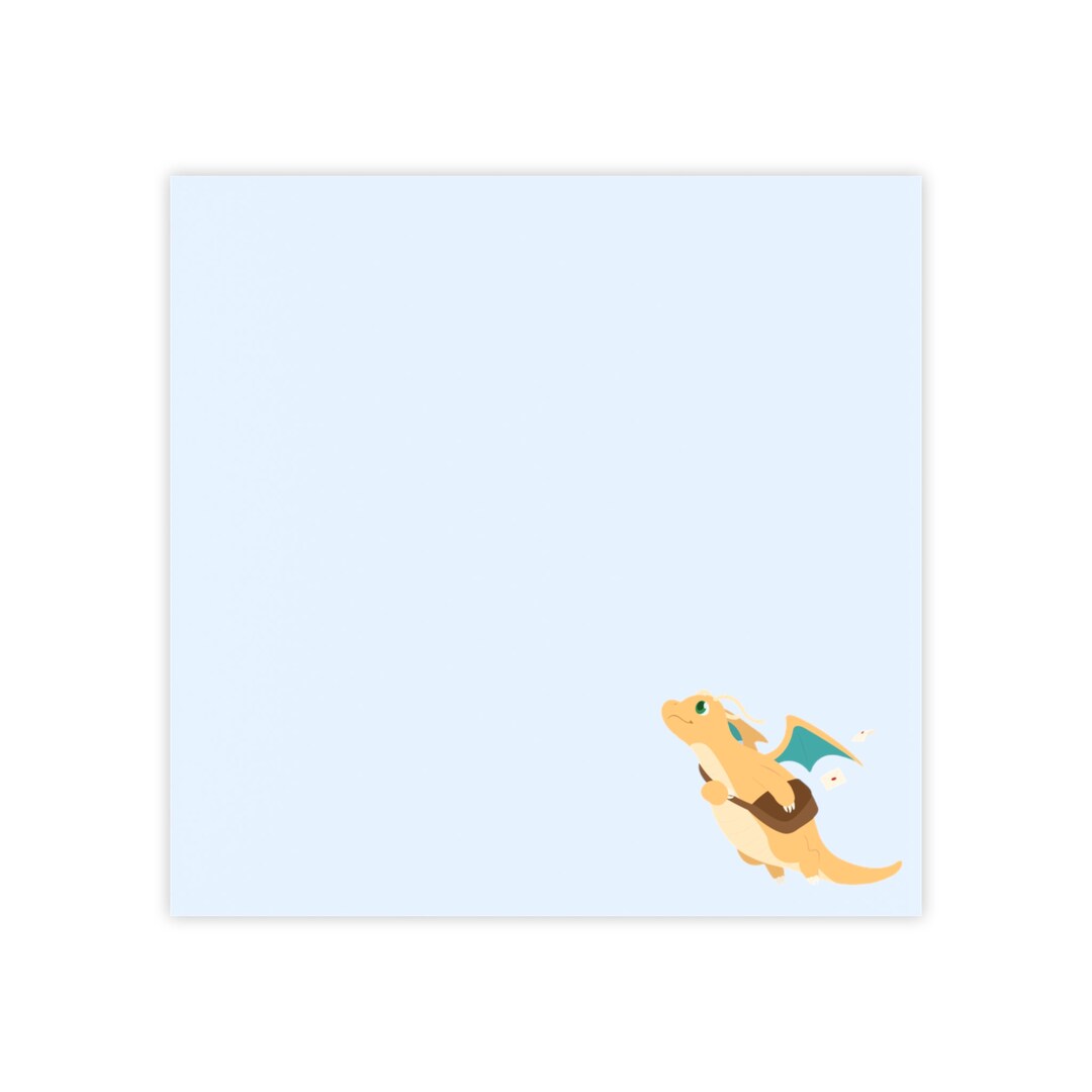 Dragon Messenger Square Post-it® Note Pads - Etsy