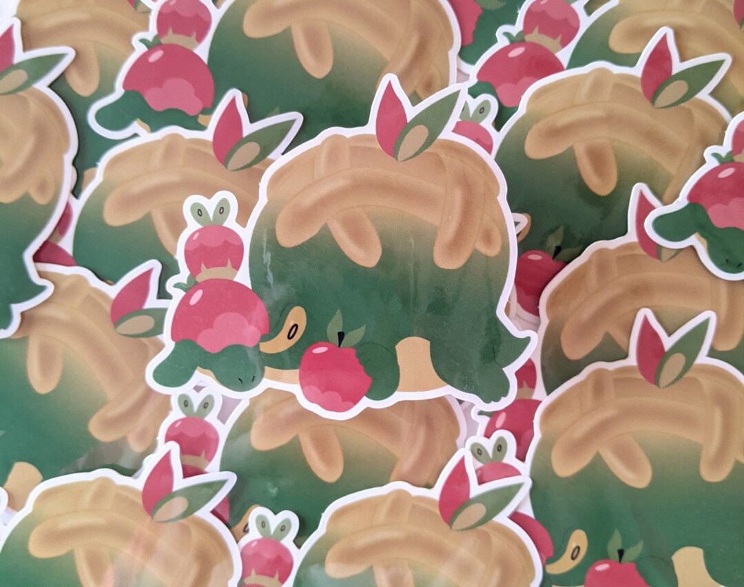 Apple Dragon Sticker - Etsy