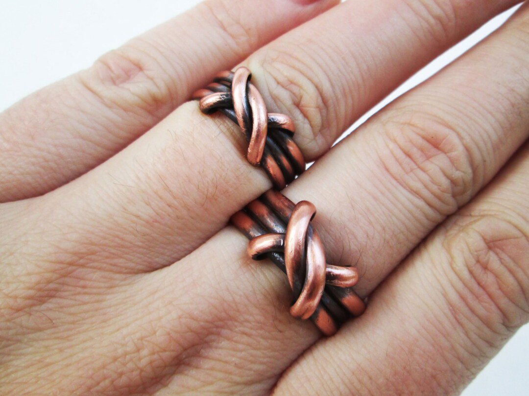 Celtic Copper Knot Ring, Unisex Design, Men and Women - Etsy