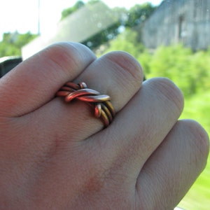 Celtic Copper Knot Ring, Unisex Design, Men and Women - Etsy