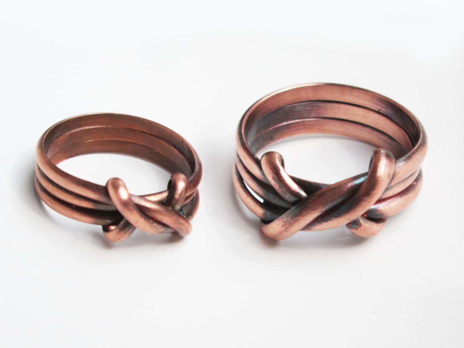Celtic Copper Knot Ring Unisex Design Men and Women - Etsy