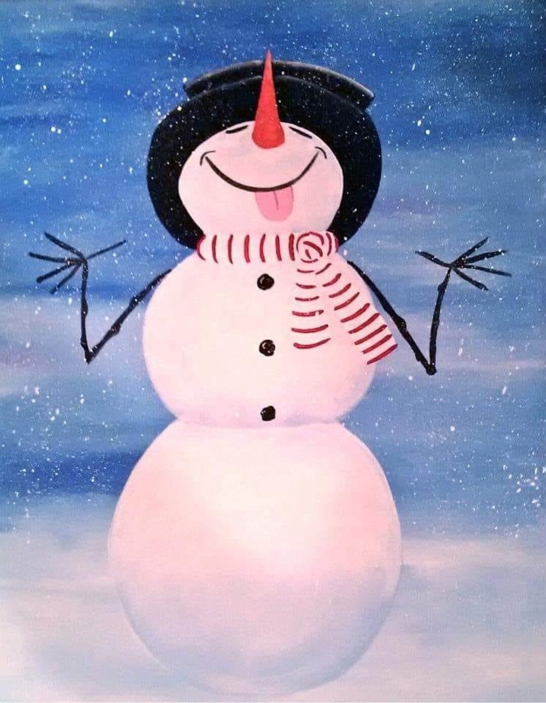 Snowman Paint Kit - Etsy