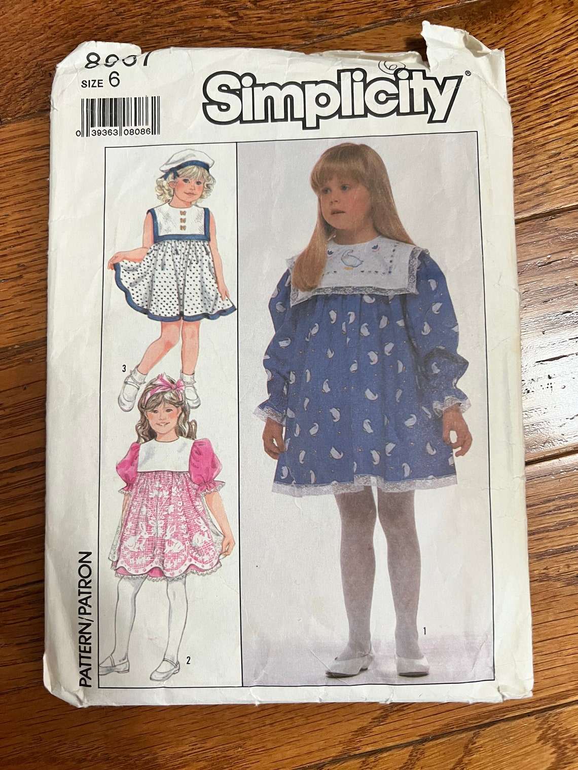 Simplicity Girls Dress Pattern 8967 - Etsy