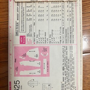 Vintage 1969 Simplicity Dress Pattern 8625 - Etsy