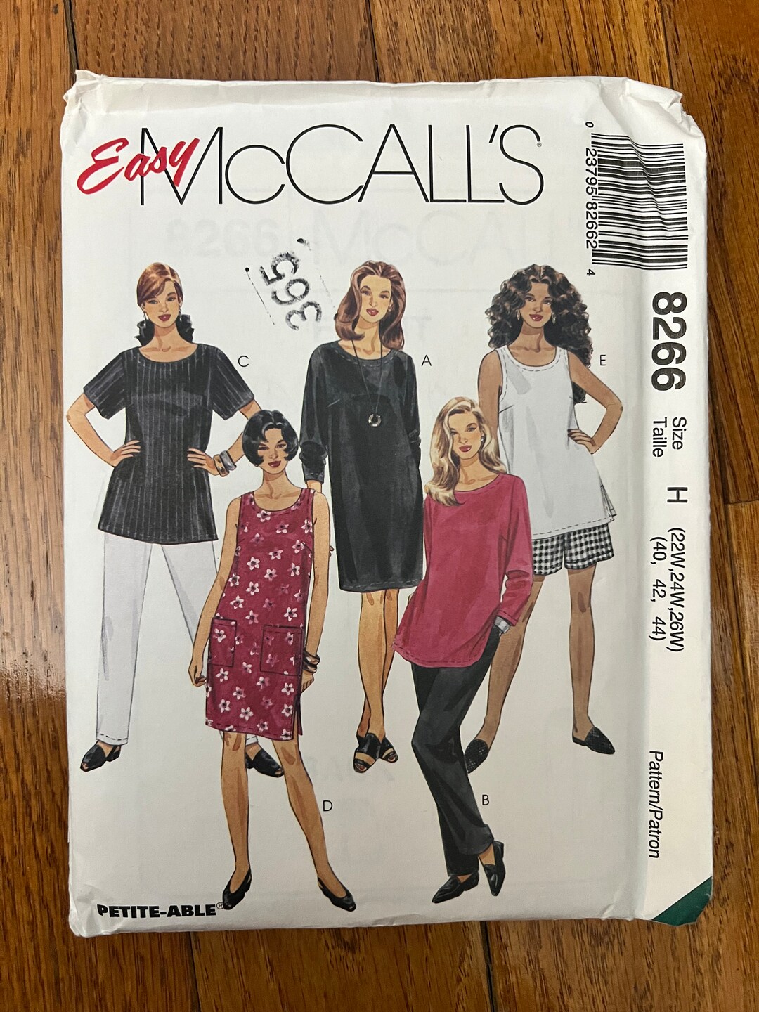 Mccalls Plus Size Paper Pattern 8266 Etsy