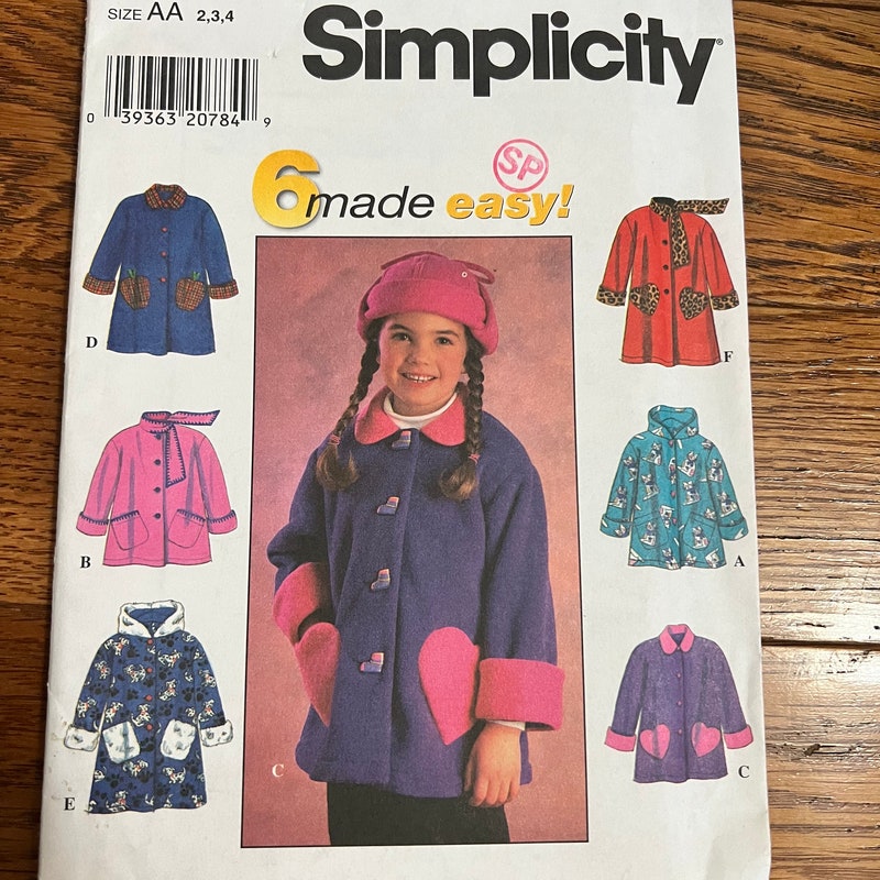 Girls Jacket Pattern - Etsy