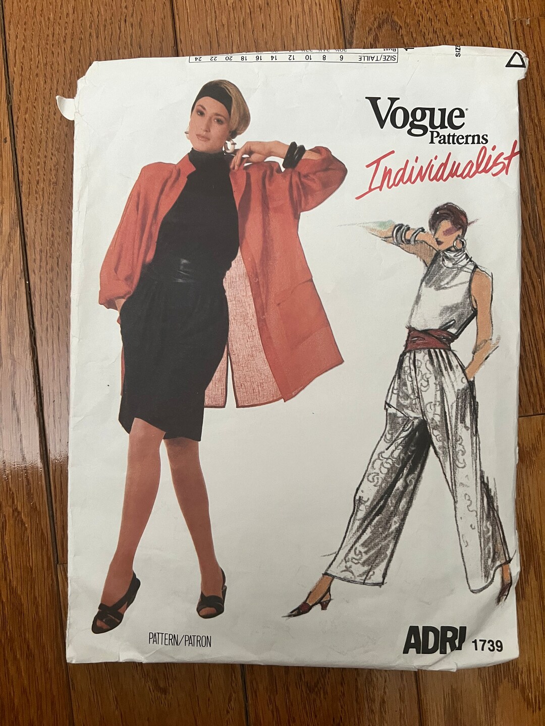 80s Vogue Pattern 1739 - Etsy