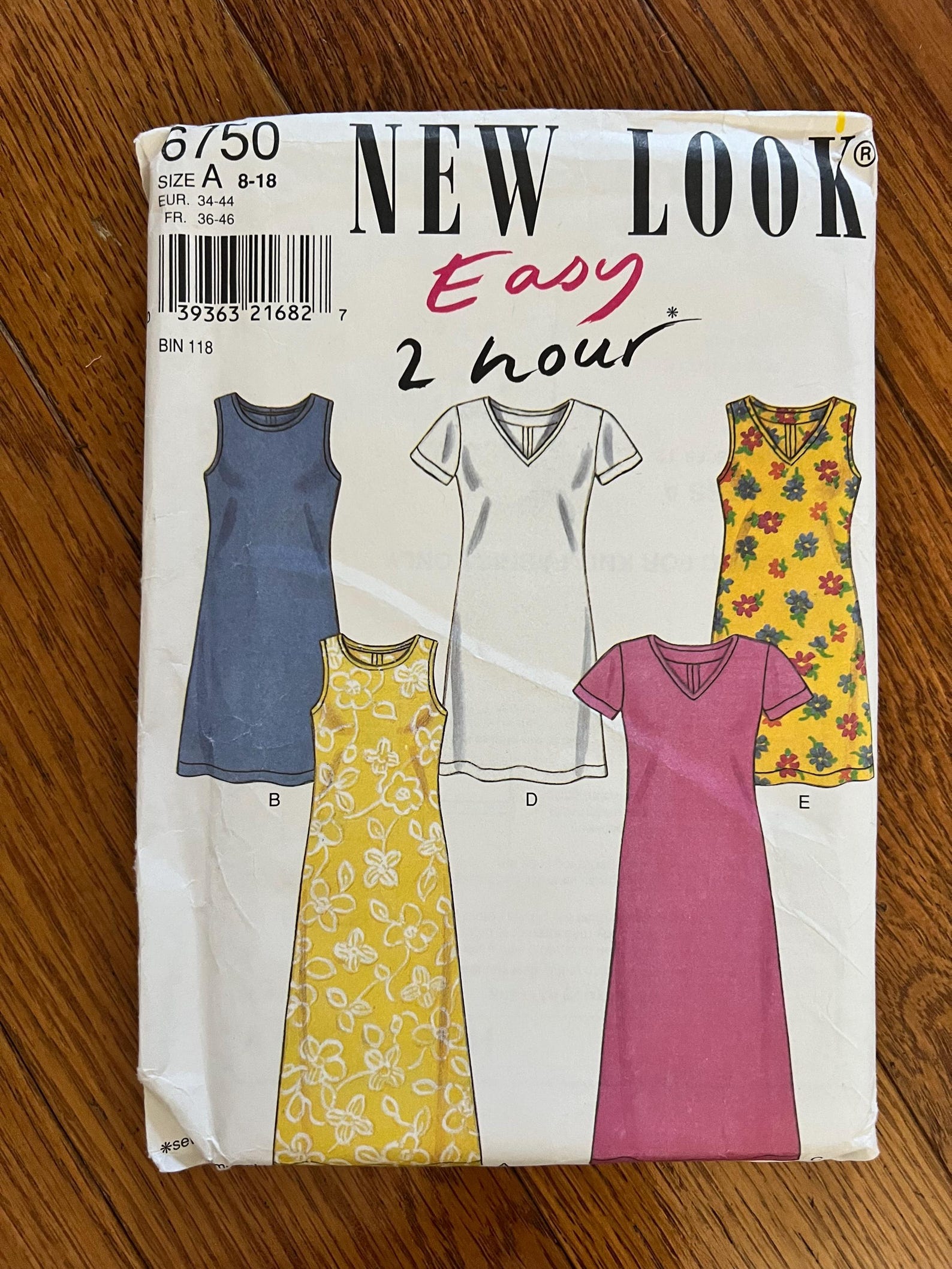 New Look Easy Dress Pattern 6750 - Etsy