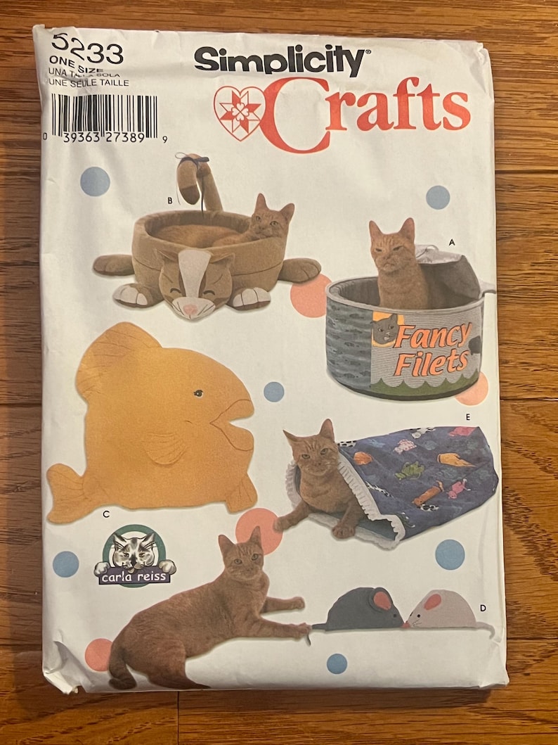 Simplicity Cat Bed Pattern 5233 - Etsy