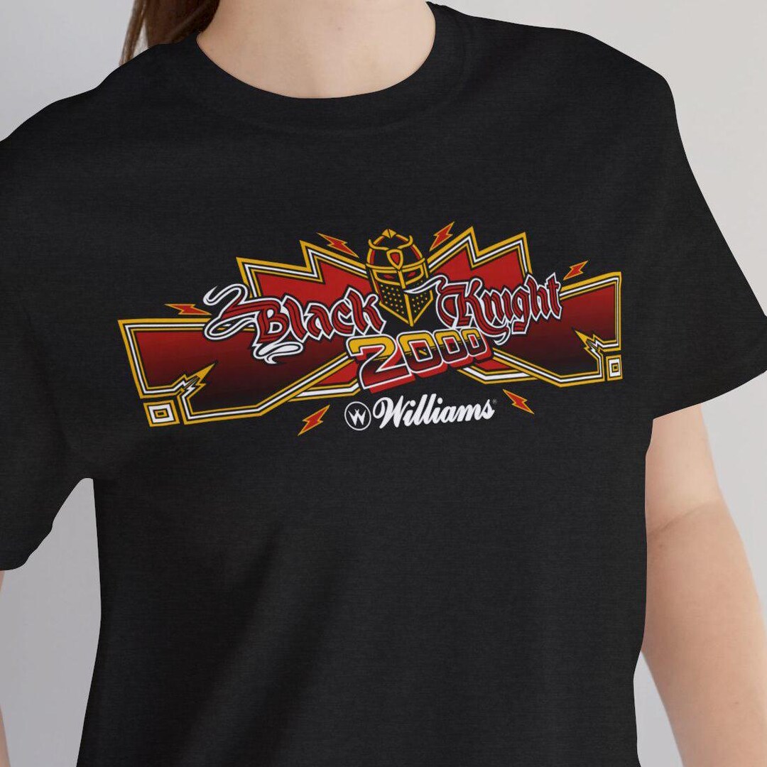 Black Knight Vintage Style Pinball Shirt Unisex Jersey Short Sleeve ...