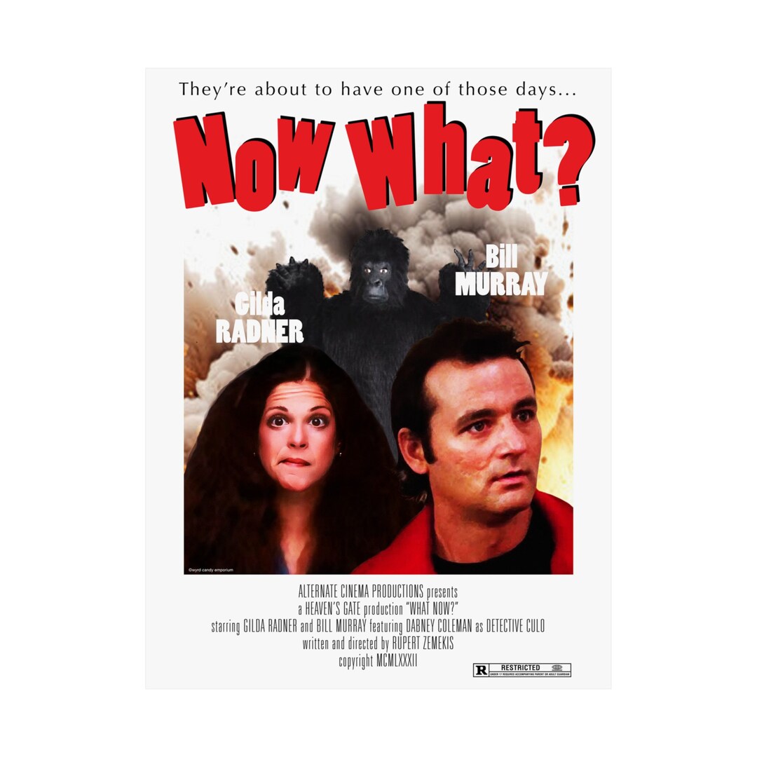 Alternate Timeline Cinema NOW WHAT? 12x16 Matte Vertical Poster Fake ...