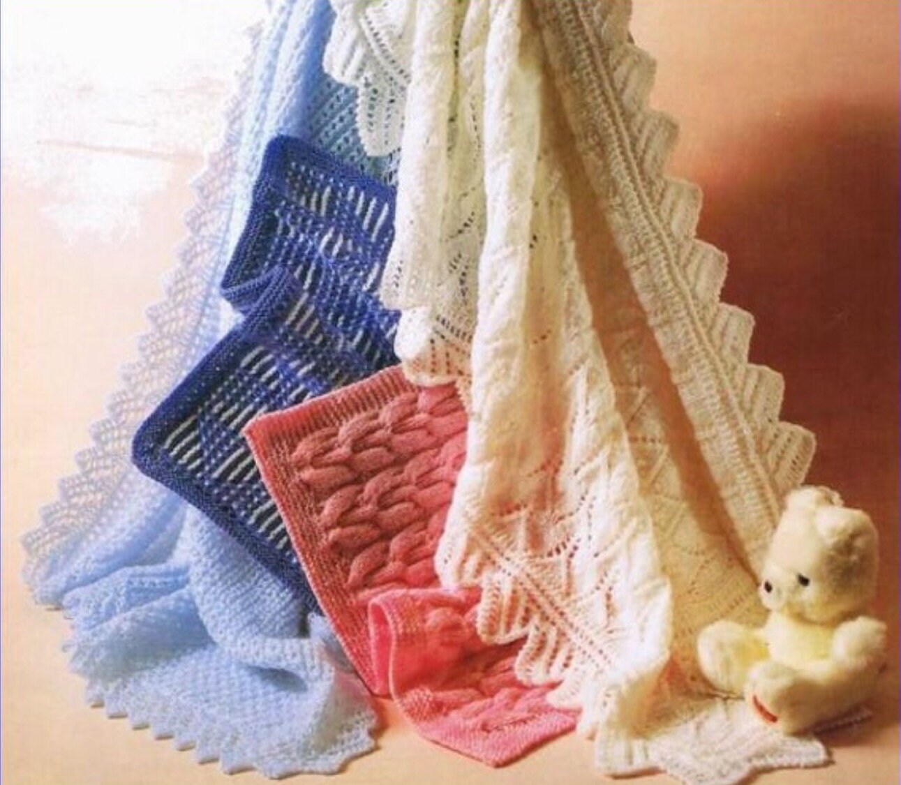 Vintage Baby Shawl Knitting Patterns – 3 Ply, 4 Ply (PDF Download) - Etsy