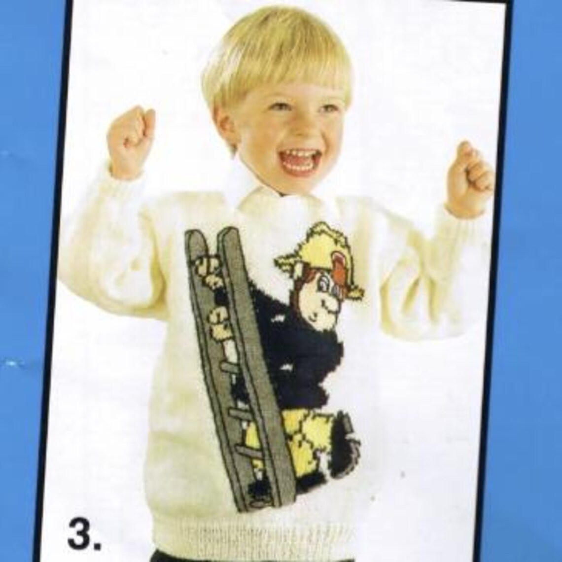 Fireman Sam Jumper Knitting Pattern Pdf Knitting Pattern for Jumper for ...