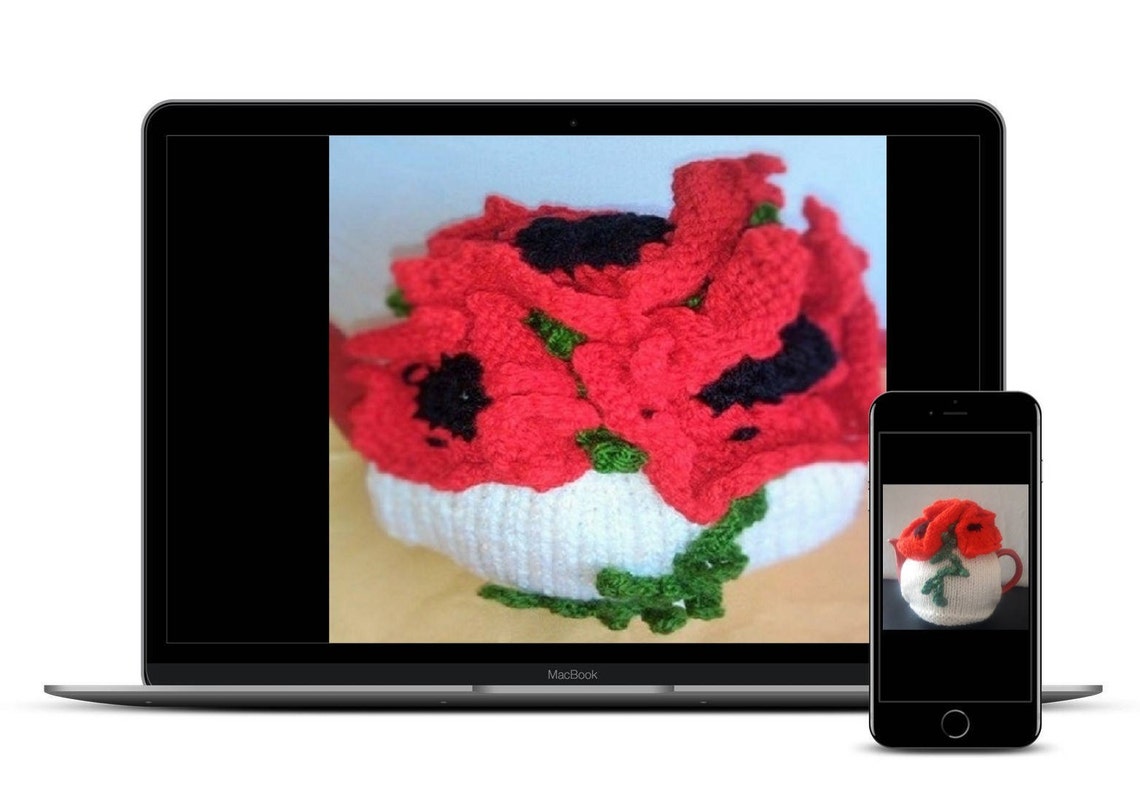 Poppy Tea Cosy Knitting Pattern Pdf - Etsy UK