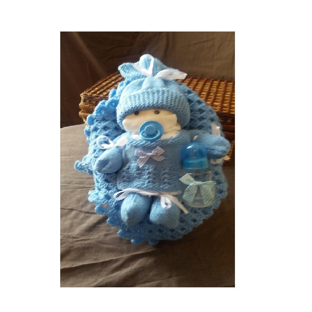 Baby Nappy Cake Knitting Pattern Book KNIT YOUR OWN Baby Shower Gift ...