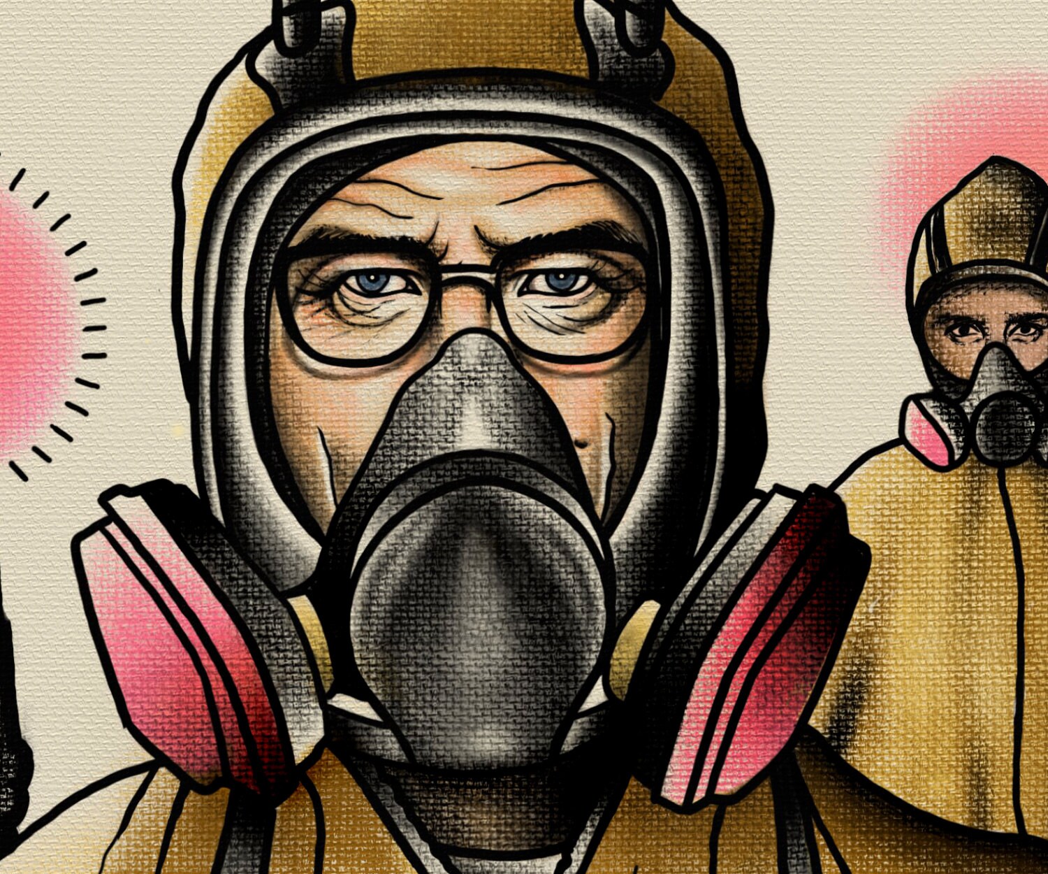 Breaking Bad Gas Mask Drawing