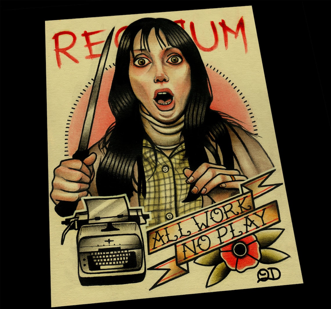 REDRUM The Shining Tattoo Art Print 11x14 | Etsy