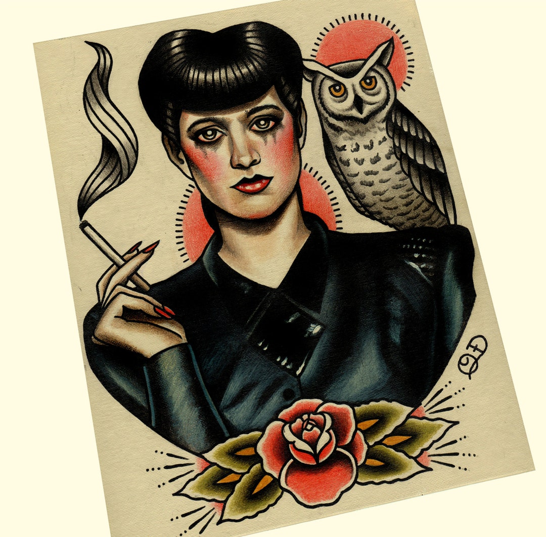 Rachael (blade Runner) Tattoo Art Print (PRINT YOUR OPTION) - Etsy
