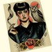 Nurse Flapper Traditional Tattoo Flash - Etsy