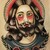 Jesus Tattoo Flash Art Print - Etsy