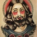 Classic Jesus Color Tattoo Flash - Etsy